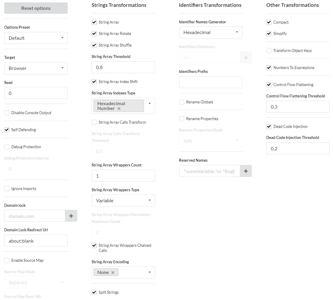 Javascriptの難読化ツール「JavaScript Obfuscator」の紹介【オプションの解説あり】 - ゆるりーど